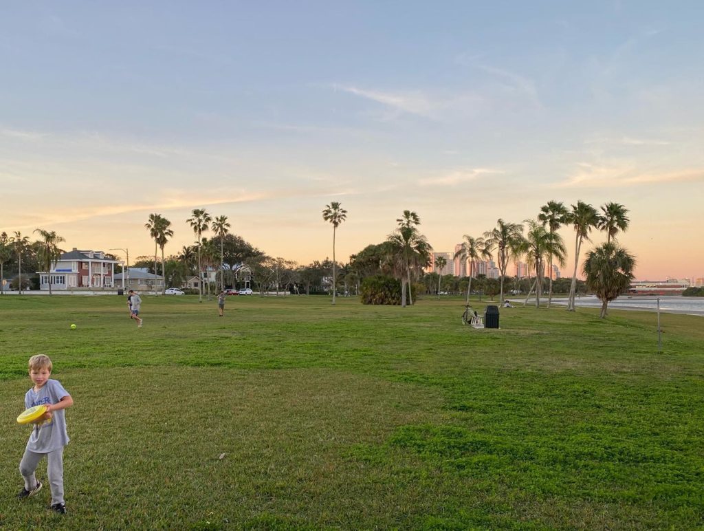 Lassing Park along St Petersburg Waterfront