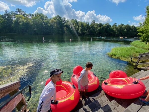 Tubing the Rainbow River is a refreshing activity for entire family