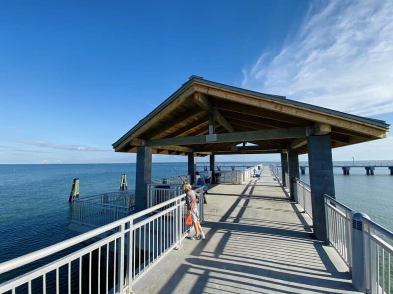 Ft Desoto Pier in St Petersburg Florida - Fishing and Beach